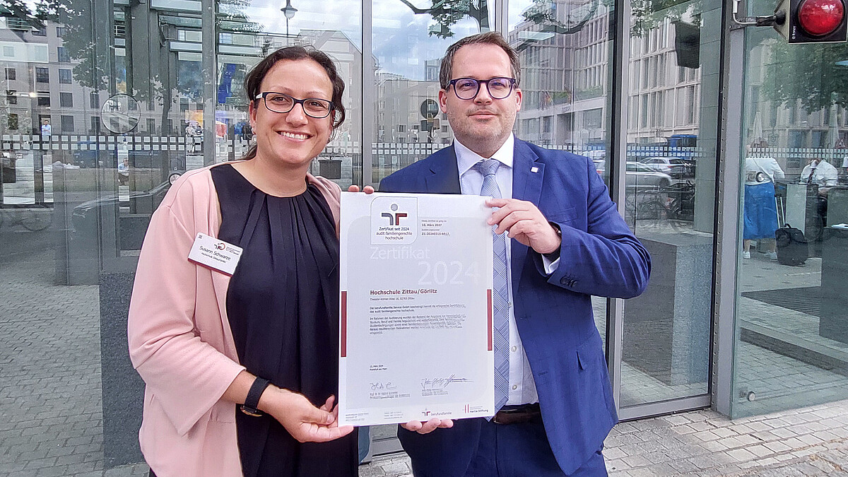 HSZG jetzt offiziell 'familiengerechte Hochschule'
